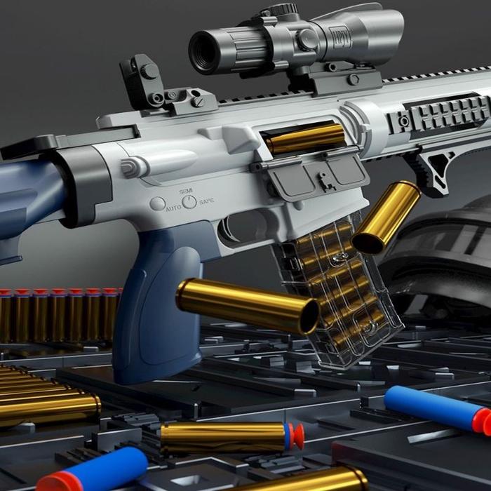 Jual Mainan Anak PUBG Shoot Sniper Gun Tembakan Soft Bullet Plastik ...