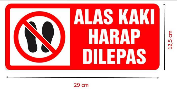 Jual stiker sign alas kaki harap dilepas - Kab. Bekasi - Alzena Shop 2 ...