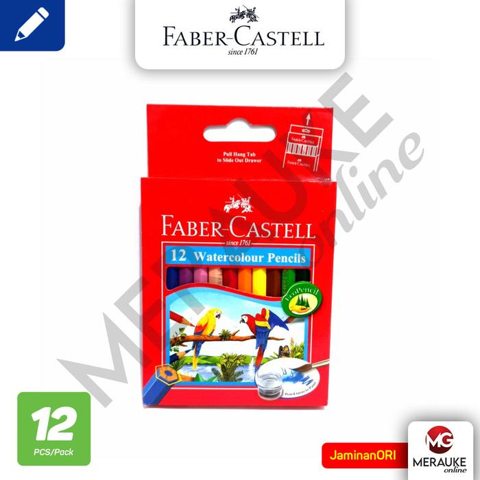 Jual Faber Castell Pensil Gambar Cat Air Parrot 12 Warna Pendek - Kota ...