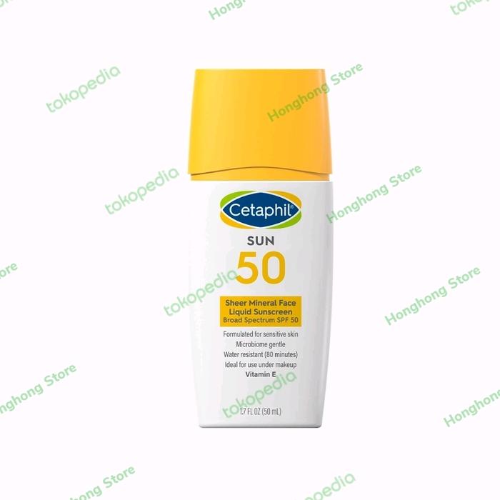 Jual Cetaphil Sheer Mineral Liquid Sunscreen SPF 50 isi 50 ML - Kota ...