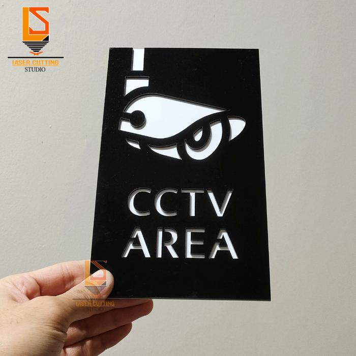 Jual Sign CCTV Papan Tanda CCTV Area Sign Akrilik - Kota Bandung ...