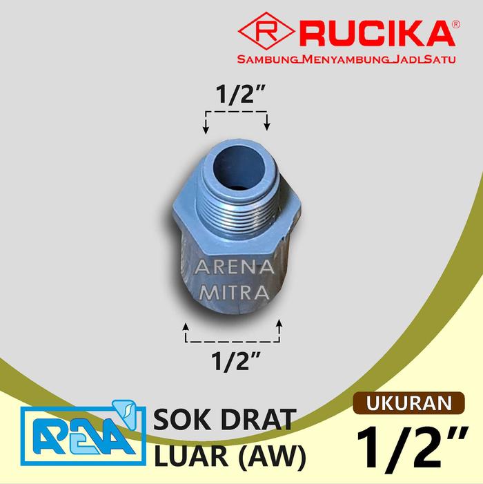 Jual Sok Drat Luar/ SDL 1/2 Inch RUCIKA - SDL 1/2 Inch - Jakarta ...