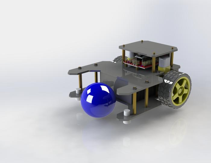 Jual Rangka Robot Soccer Mini Robosoccer - Chassis Lomba Sepak Bola ...