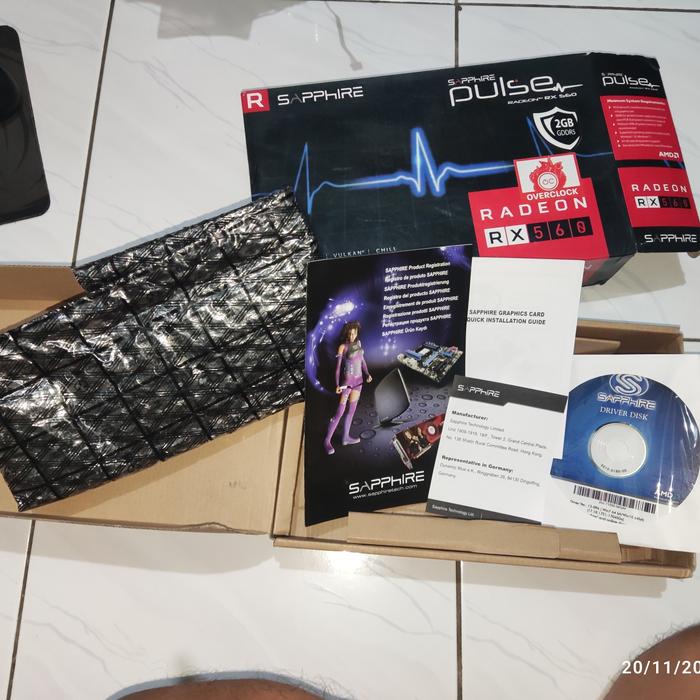 Jual Dus box vga Rx 560 2gb Sapphire Pulse bonus driver ORIGINAL IMEI ...
