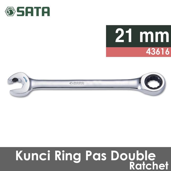 Jual Kombinasi Ratchet 21 MM Combination Double Ratcheting Wrench 43616 ...