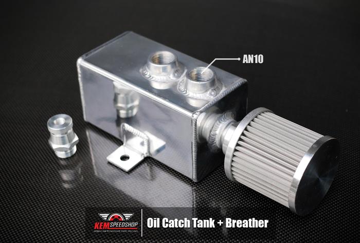 Jual Tabung Oil Catch Tank dan Filter Breather - OCT AN10 Hawa Oli Flex ...