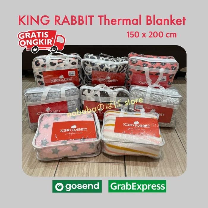 Jual fabulous KING RABBIT Thermal Blanket Selimut