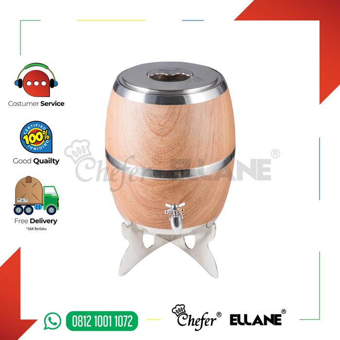 Jual Ellane Wood Barrel Dispenser 8 Liter EK-022/Gentong Kayu Made in ...