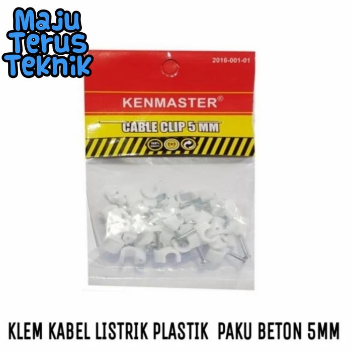 Jual Klem Kabel Listrik Plastik Paku Beton 5 mm Cable Clips - Jakarta ...