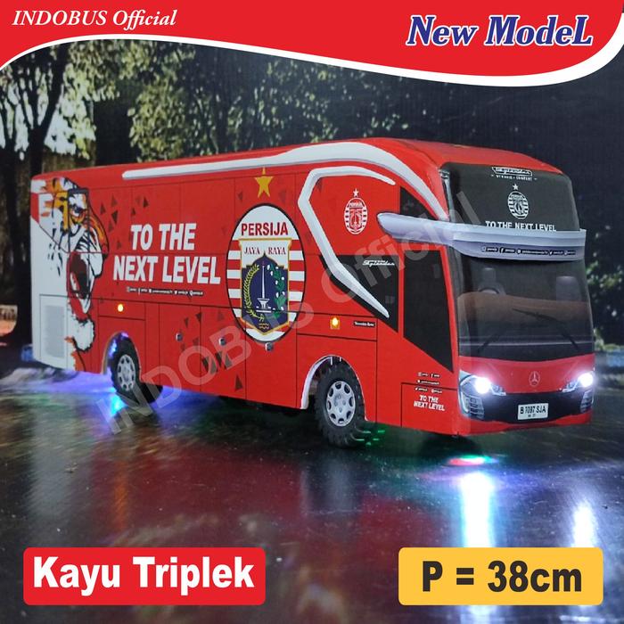 Jual INDOBUS Miniatur Bus Bis PERSIJA Skylander R22 Lampu - Kab ...