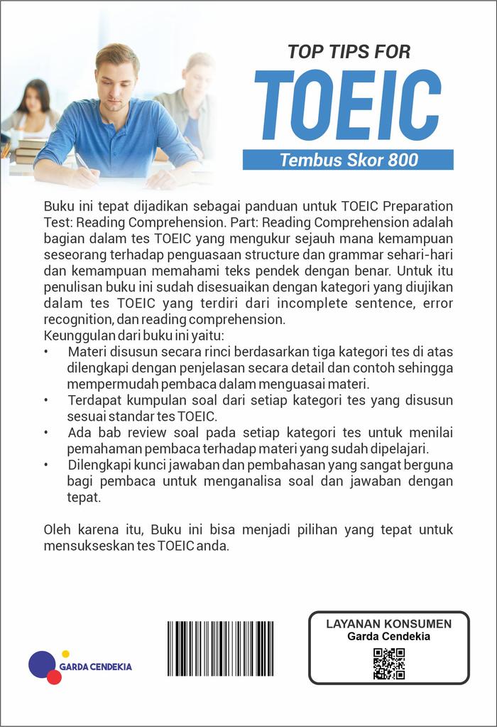 Jual Buku Top Tips For Toeic (garda Cendekia) Di Seller Hachi ...