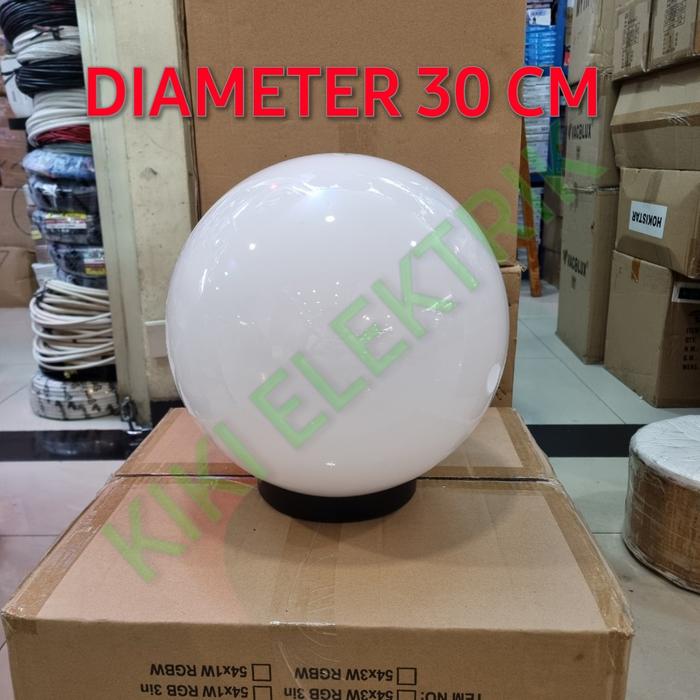 Promo Kap Lampu Taman Bulat Diameter 30 cm 12 inch Waterproof & Anti ...