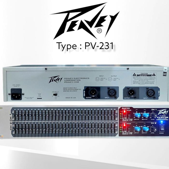 Jual equalizer peavey pv231 pv 231 2 x 31 band equaliser - Jakarta ...