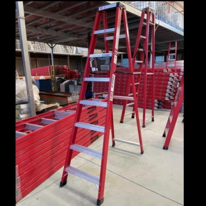 Jual Tangga Fiber Glass DENKO FEL108 Ladder Fiberglass 8 Steps 2.4 ...