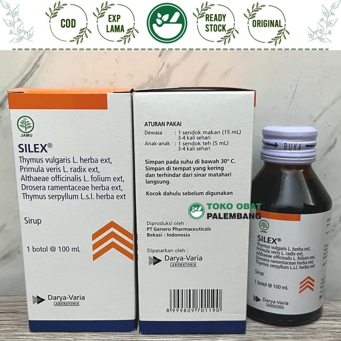 Jual SILEX 100ML OBAT BATUK BERDAHAK SIRUP OBAT BATUK HERBAL Thyme ...