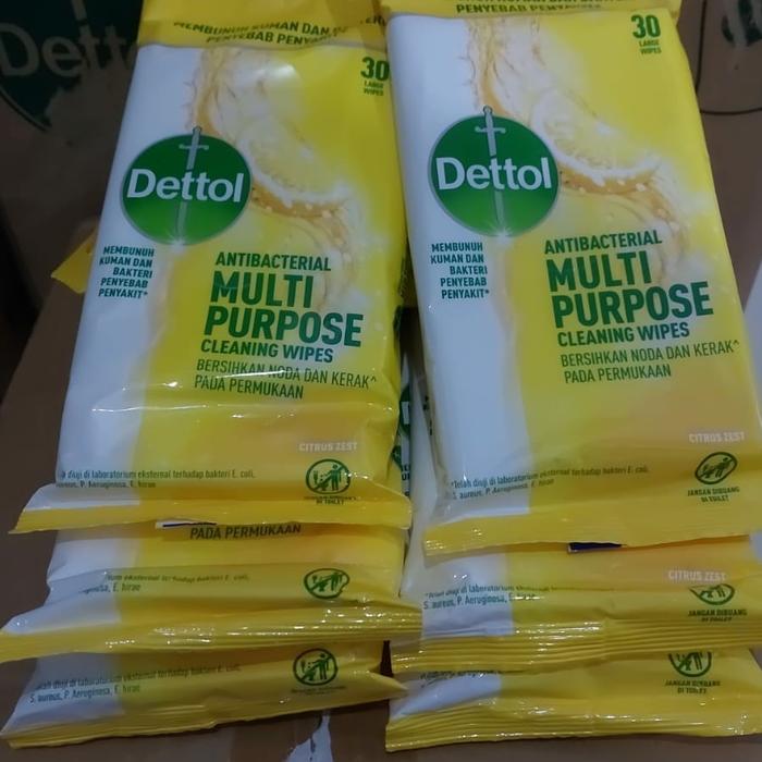 Jual Dettol Wipes 10s Original, Tissue Dettol isi 10 lembar - Hijau ...