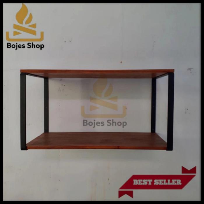 Jual RAK DINDING 2 susun minimalis rak ambalan dinding kitchenset ...