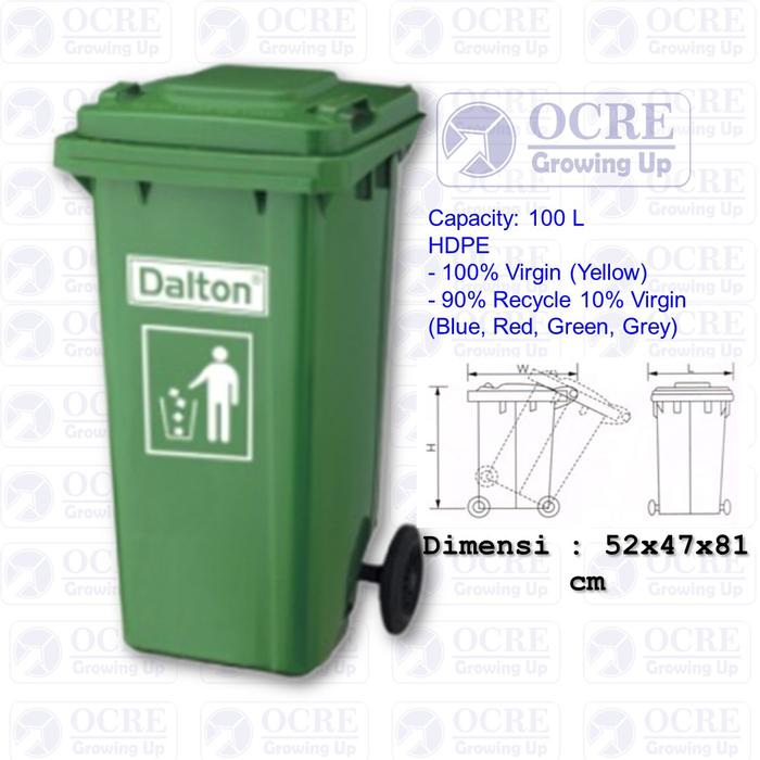 Jual Dustbin Tempat Tong Sampah Outdoor Dalton 100-240 Liter Set - Hijau, LXD120C - Kab. Bandung ...