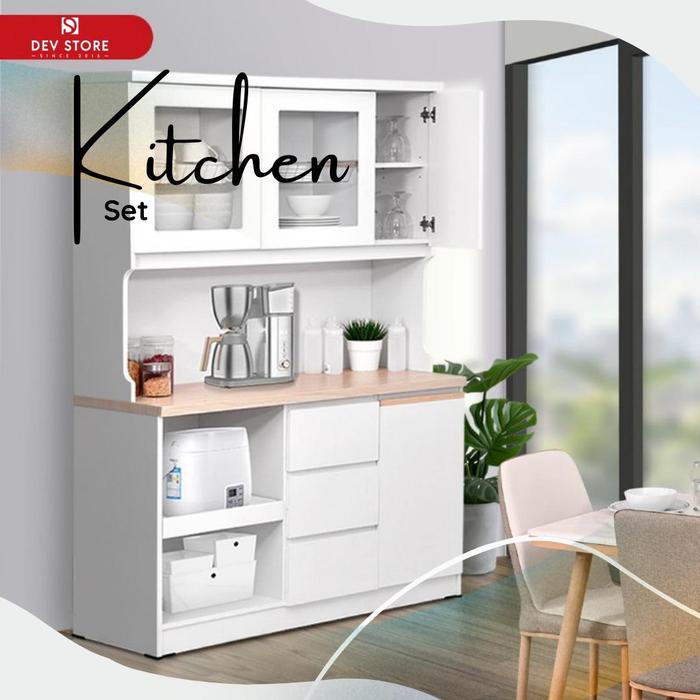 Jual Kitchen Set / Lemari Sayur / Lemari Dapur / Rak Piring Minimalis 3 ...