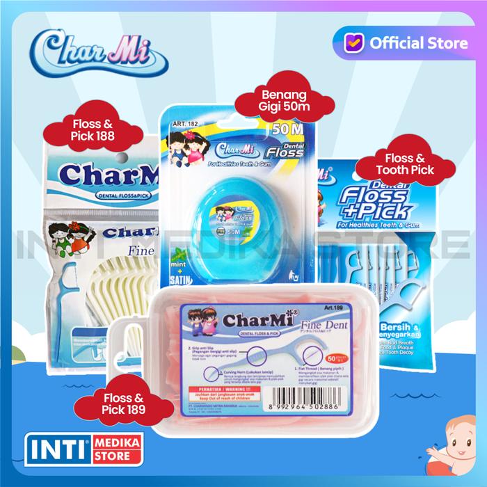 Jual CHARMI - Dental Floss & Toothpick | Benang Gigi | Sikat & Tusuk ...
