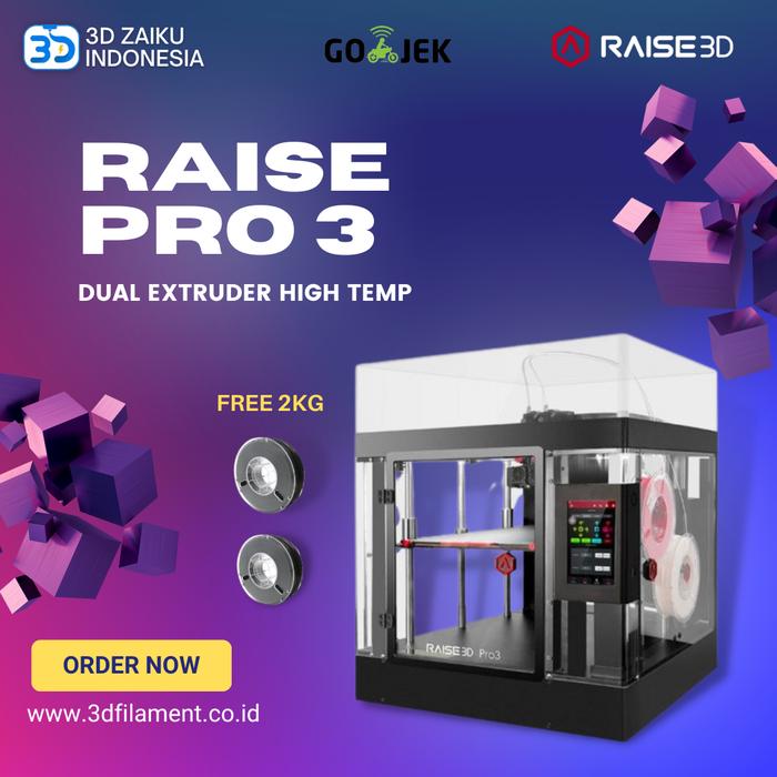 Jual Raise 3D Pro 3 CoreXY Big Size Dual Extruder High Temp 3D Printer ...