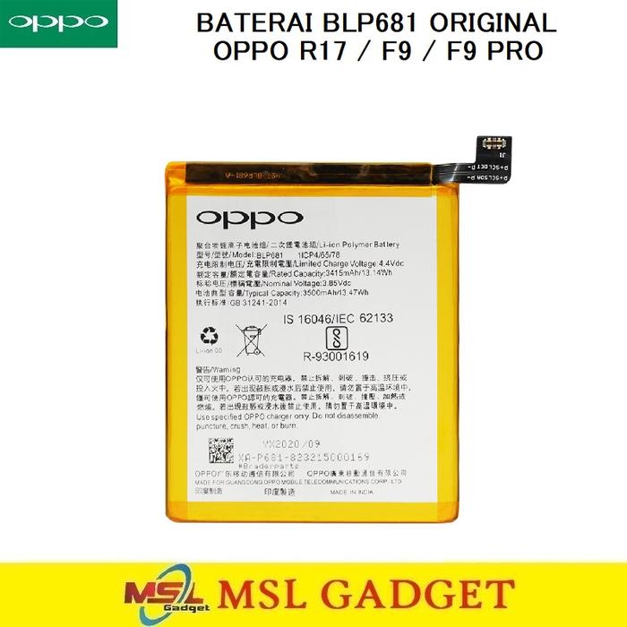 Jual Baterai Oppo F9 / F9 Pro / R17 BLP681 BLP-681 Original 100% - Kota ...