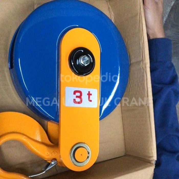 Jual Button Block Nippon Hoist Kapasitas 3T Hook NH Wire rope 2/1 ...