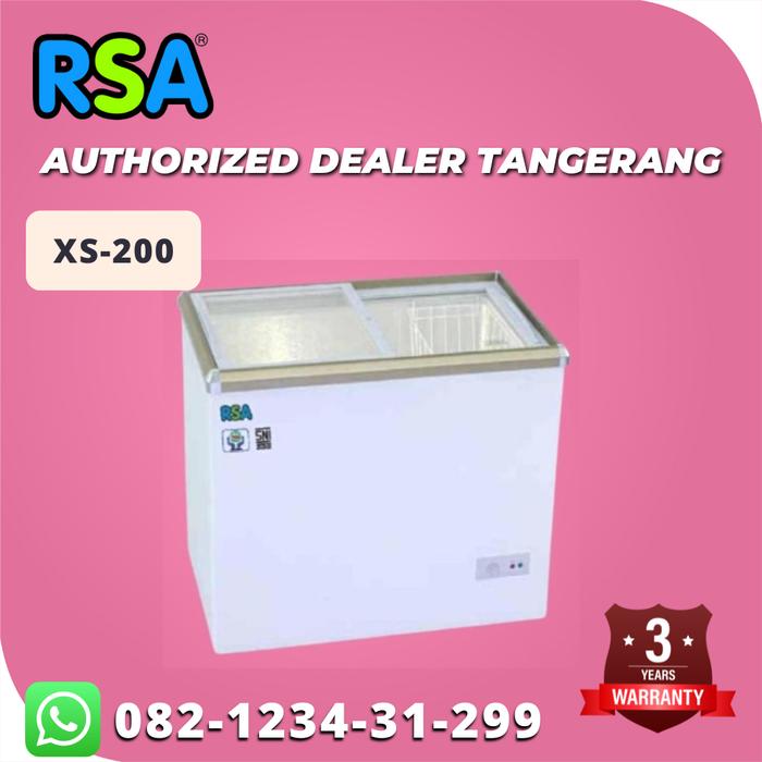 Jual FREEZER SLIDING GLASS RSA XS 200 FREEZER ES KRIM 200 LITER ...