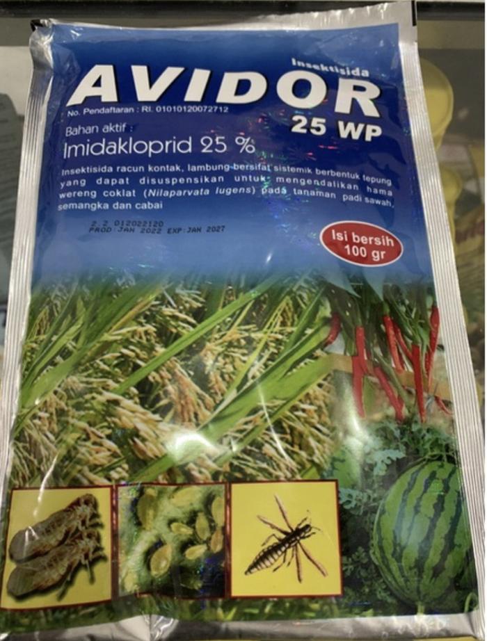 Jual Insektisida AVIDOR 25WP - 100 Gram - Kab. Jember - Toko Pertanian ...