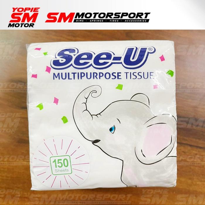 Jual Tissue SEE-U Multipurpose 150 Sheet / Tisu SEEU Pop Up Gajah 150s ...