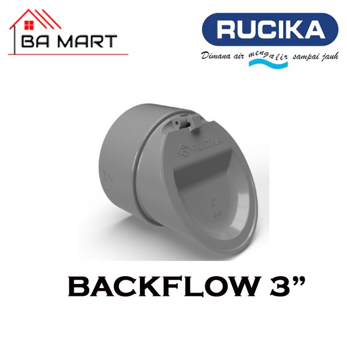 Jual BackFlow Valve 3" inch Pvc Rucika/Tutup Pipa Pembuangan - Kota ...
