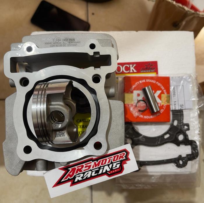 Jual BLOK PISTON BRT NMAX AEROX R15 VVA WR 155 62 MM CASTING DOUBLE ...