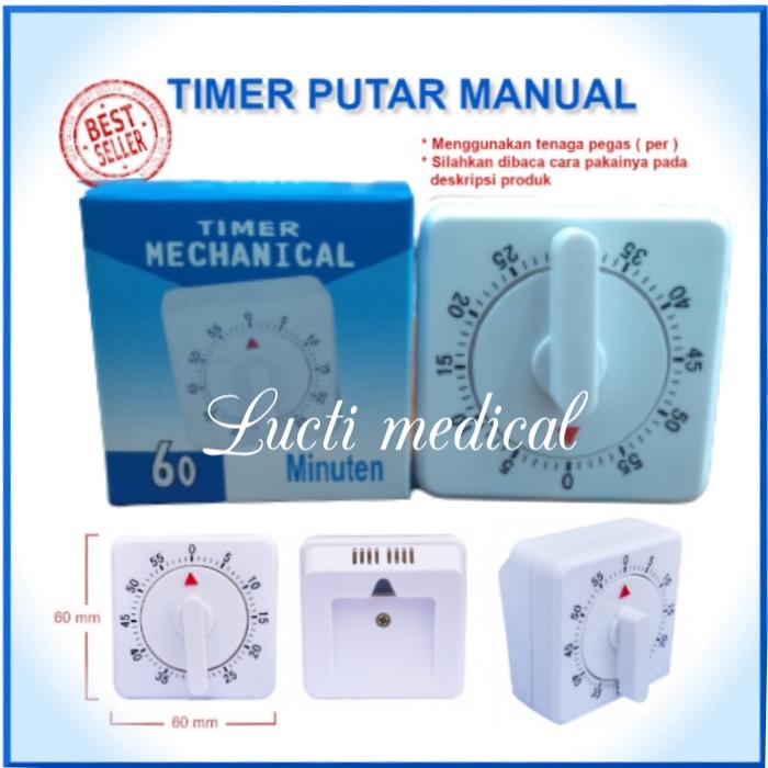 Jual Timer mekanis /timer manual /timer kitchen/ timer praktikum ...