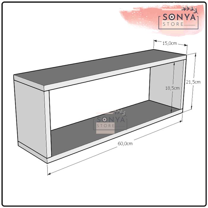 Promo Rak Dinding MInimalis Gantung Hiasan Tempel Serbaguna Dekorasi ...