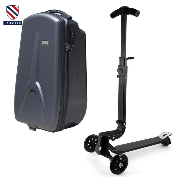 Promo Lanwain Koper Scooter Luggage Kingsman Pro - Dark Grey Cicil 0% ...