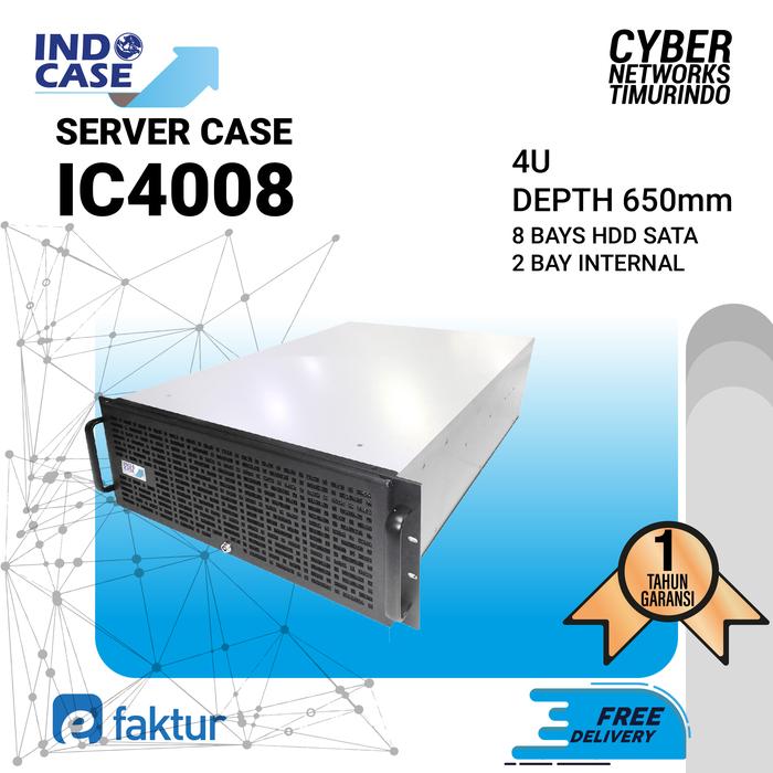 Jual IC4008 INDOCASE RACKMOUNT CASE 4U 10BAYS RACKMOUNT SERIES - Kota ...