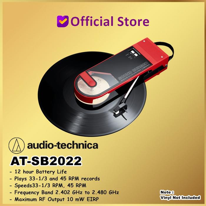 Promo Audio Technica AT-SB2022 SB 2022 Portable Bluetooth Turntable ...