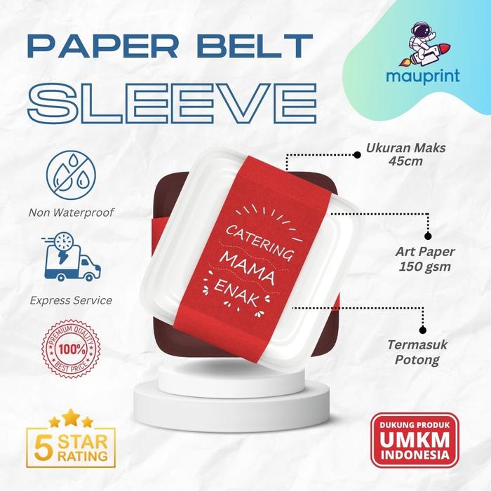Jual Cetak Packaging Sleeve Paper Belt Box Dus Kotak Makanan Ukuran A3 ...