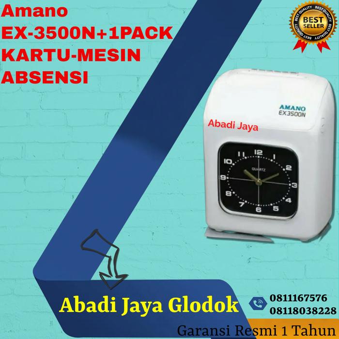 Jual Amano EX-3500N+1PACK KARTU-MESIN ABSENSI - Jakarta Barat - Abadi ...
