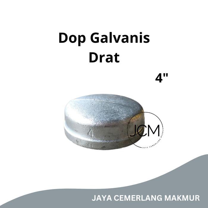 Jual Dop Galvanis Besi Drat 4" Inch / End Cap / Tutup Pipa Drat Dalam 4 ...
