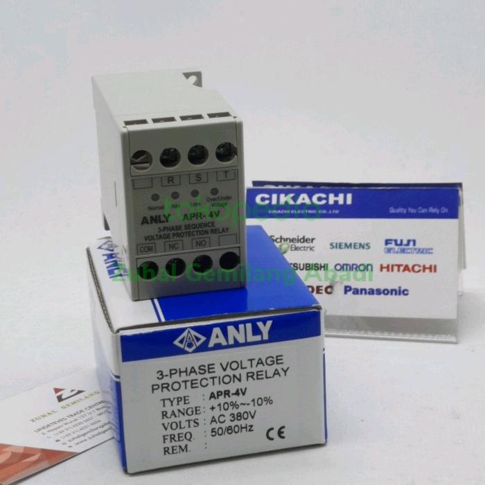 Jual APR-4V (380VAC), APR4 ,PHASE SEQUENCE VOLTAGE PROTECTION RELAY ...