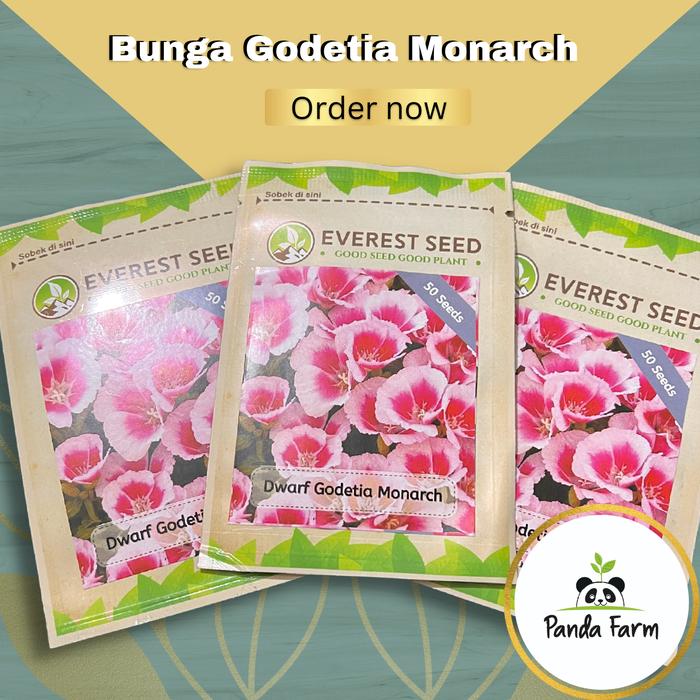 Jual Benih Bunga Godetia Monarch Brand Everest Seed From UK - Kota ...