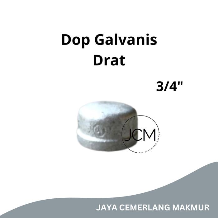 Jual Dop Galvanis Besi Drat 3/4" Inch / End Cap / Tutup Pipa Drat Dalam ...