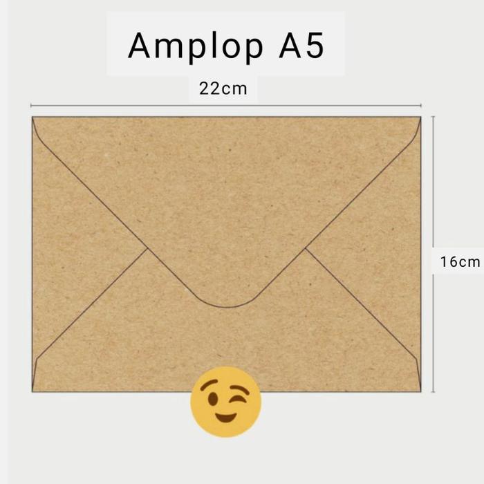 Jual Amplop vintage tebal/amplop kraft aesthetic dan wax seal jual terpisah - Amplop aja A5 ...
