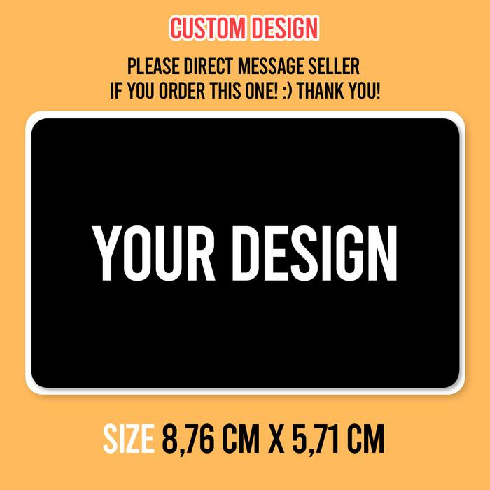 Jual Card Sticker Easy Peel Off E-Money Sticker Custom Stickers Kartu ...