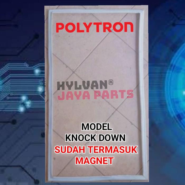 Jual GASKET KARET PINTU BAWAH KULKAS POLYTRON MODEL KNOCK DOWN 95 X ...