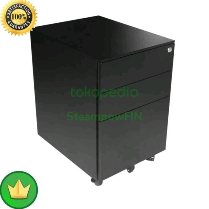 Jual Office Drawer File Cabinet Black Laci Arsip Kantor Pedestal Hitam ...