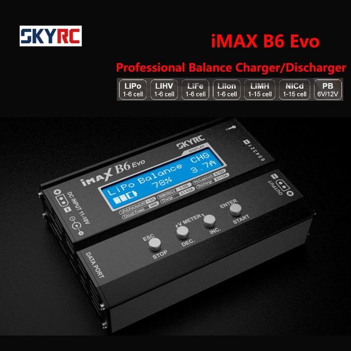 Jual original SKYRC B6 EVO lipo balance charger 6A nimh nicd l-ion Lihv PB - CHARGER - Jakarta ...