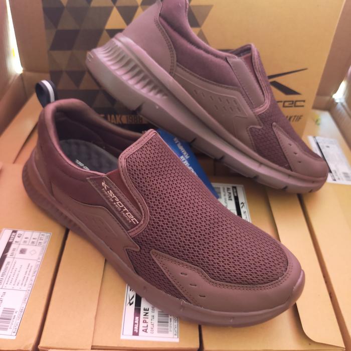 Jual Sepatu slip on pria original SPOTEC Alpine,coklat - Jakarta Timur ...