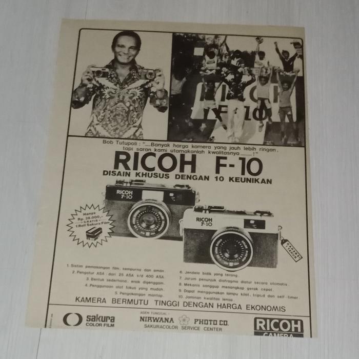 Jual Iklan Cetak Jadul Kamera Ricoh f-10 - Kota Bandung - Kawan ...